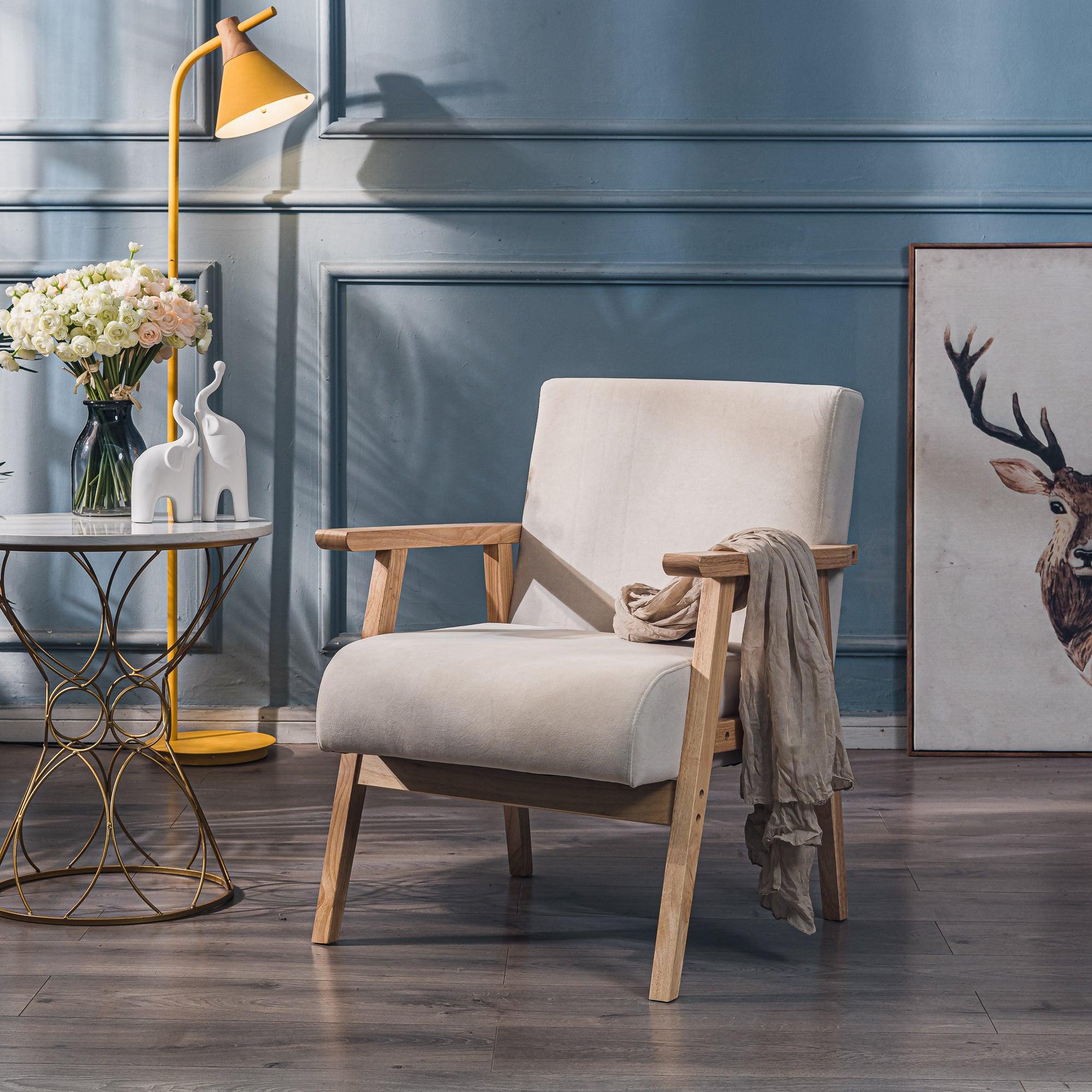 LOUIS Beige Lounge Chair – Nordlys USA
